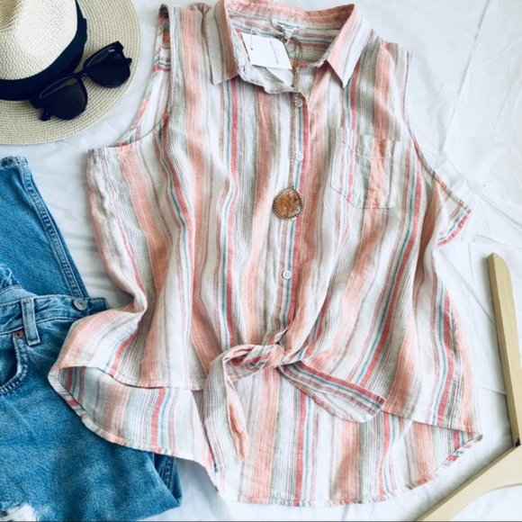 beachlunchlounge | Tops | Beachlunchlounge Janera Sleeveless Tie | Poshmark